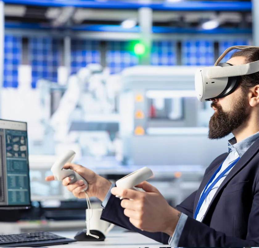 AR VR in Manufacturing and Industrial Training - Quantile Tech
